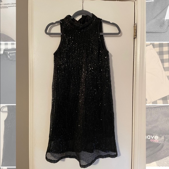 Dresses | Girls Black Sequence Dress | Poshmark